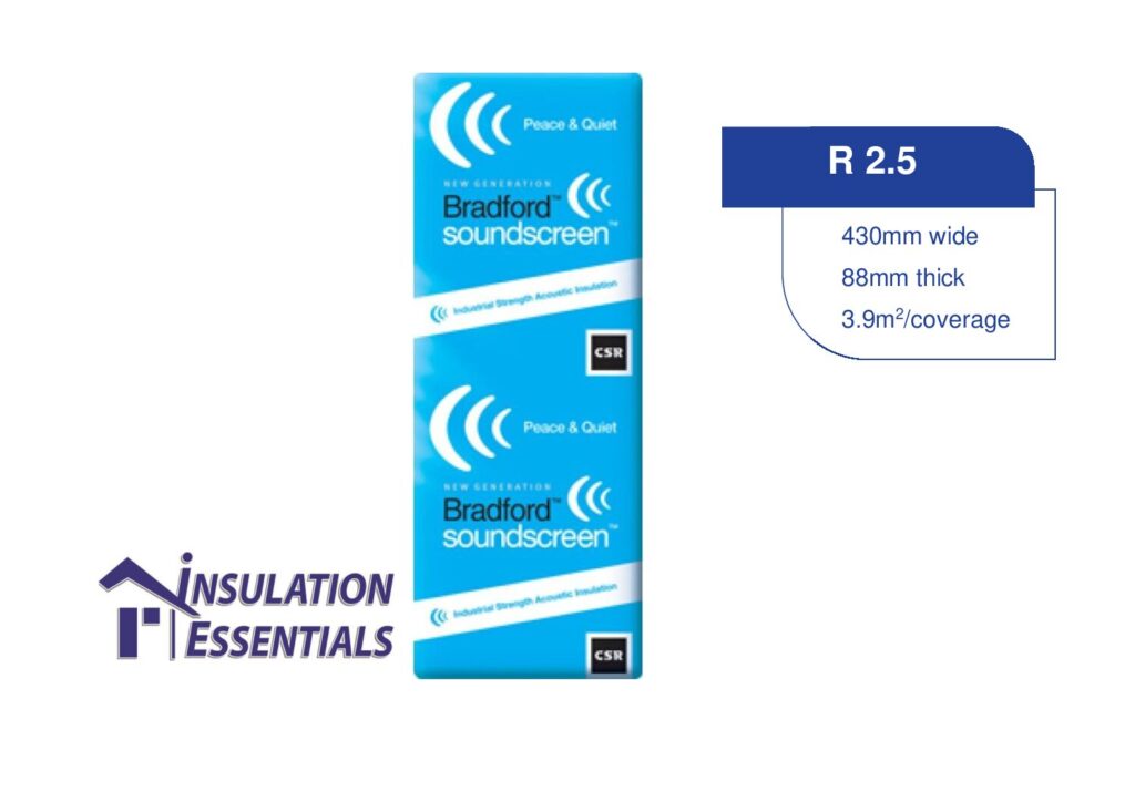 Bradford SoundScreen Insulation R2.5 - Insulation Essentials